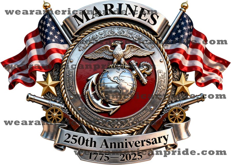 Marines Digital 250th Anniversary Emblem • Patriotic Artwork - Etsy