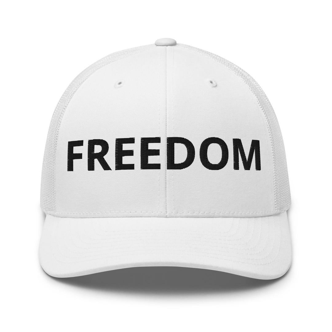 FREEDOM Trucker Hat | Charlie Kirk Inspired Cap | Patriotic Adjustable ...