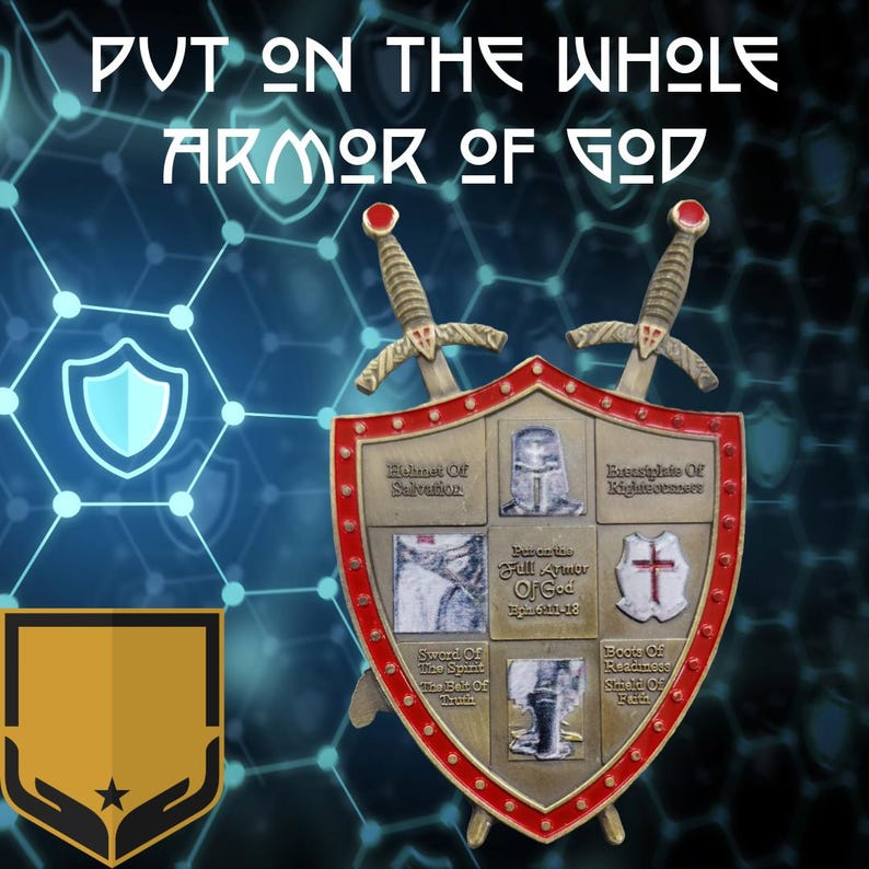 Christian Challenge Coin – “armor of God” – Die-struck Metal Faith ...