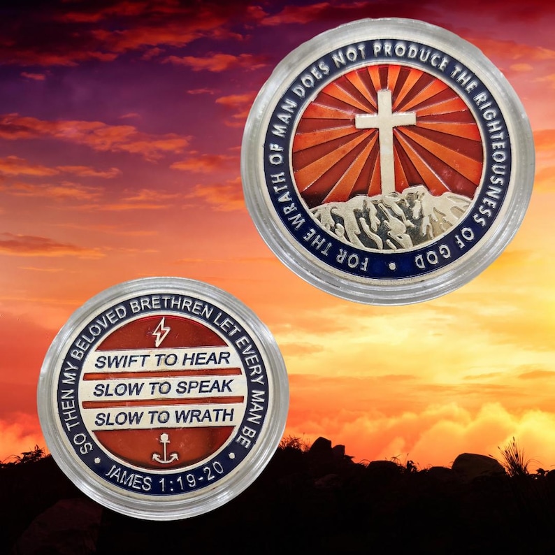 Christian Challenge Coin - Inspirational Christian Verse for Faith ...