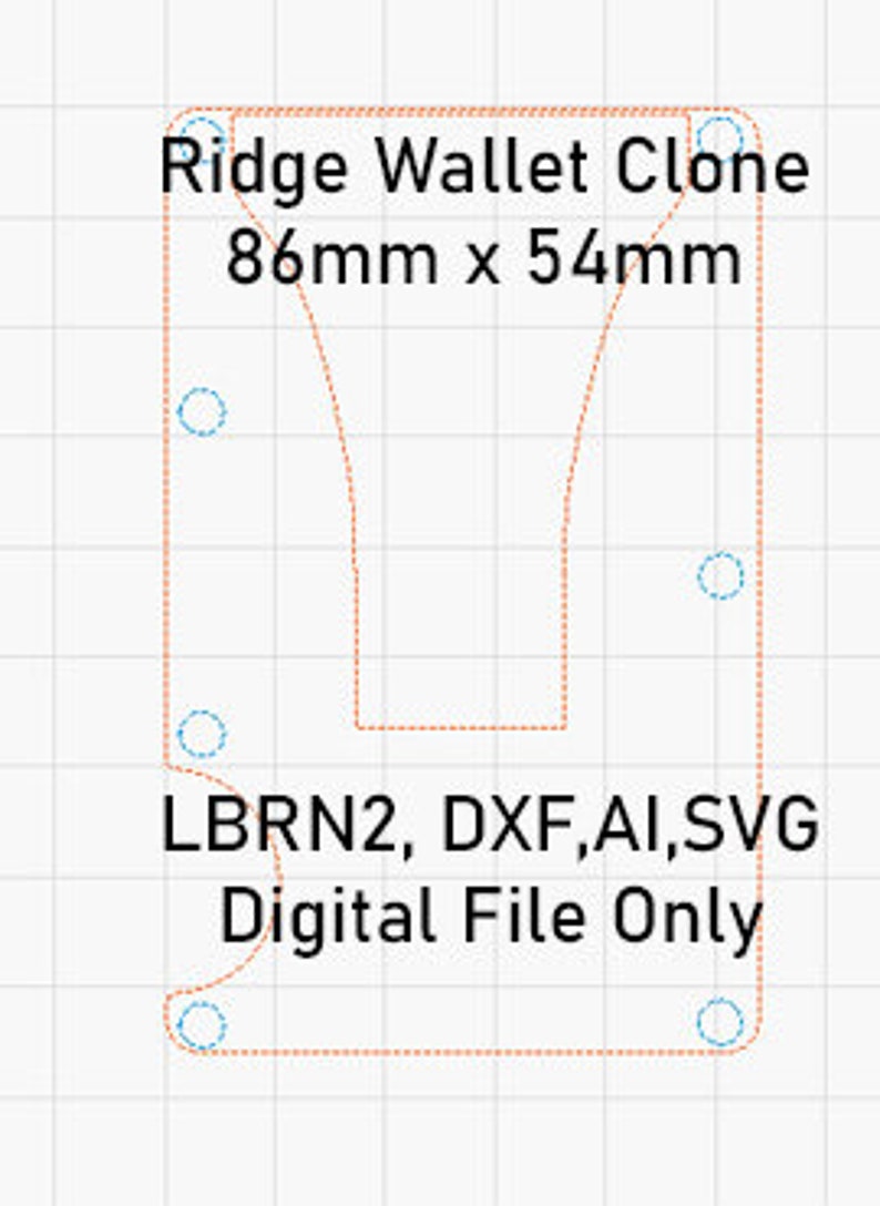 Ridge Wallet Clone Jig: Laser Cut Template (digital File) - Etsy