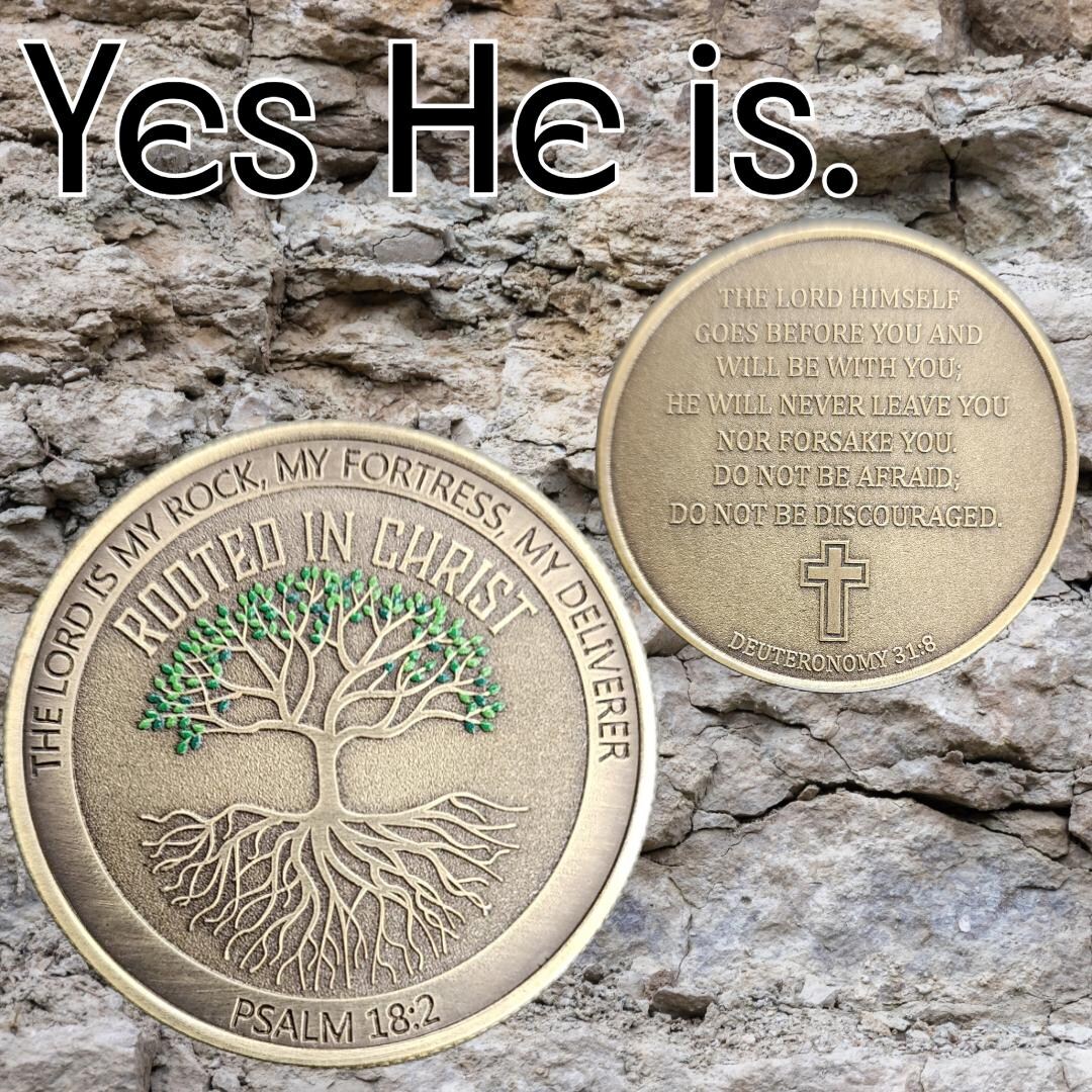 Christian Motivational Coin – Metal Faith Token 40mm Inspirational Gift ...