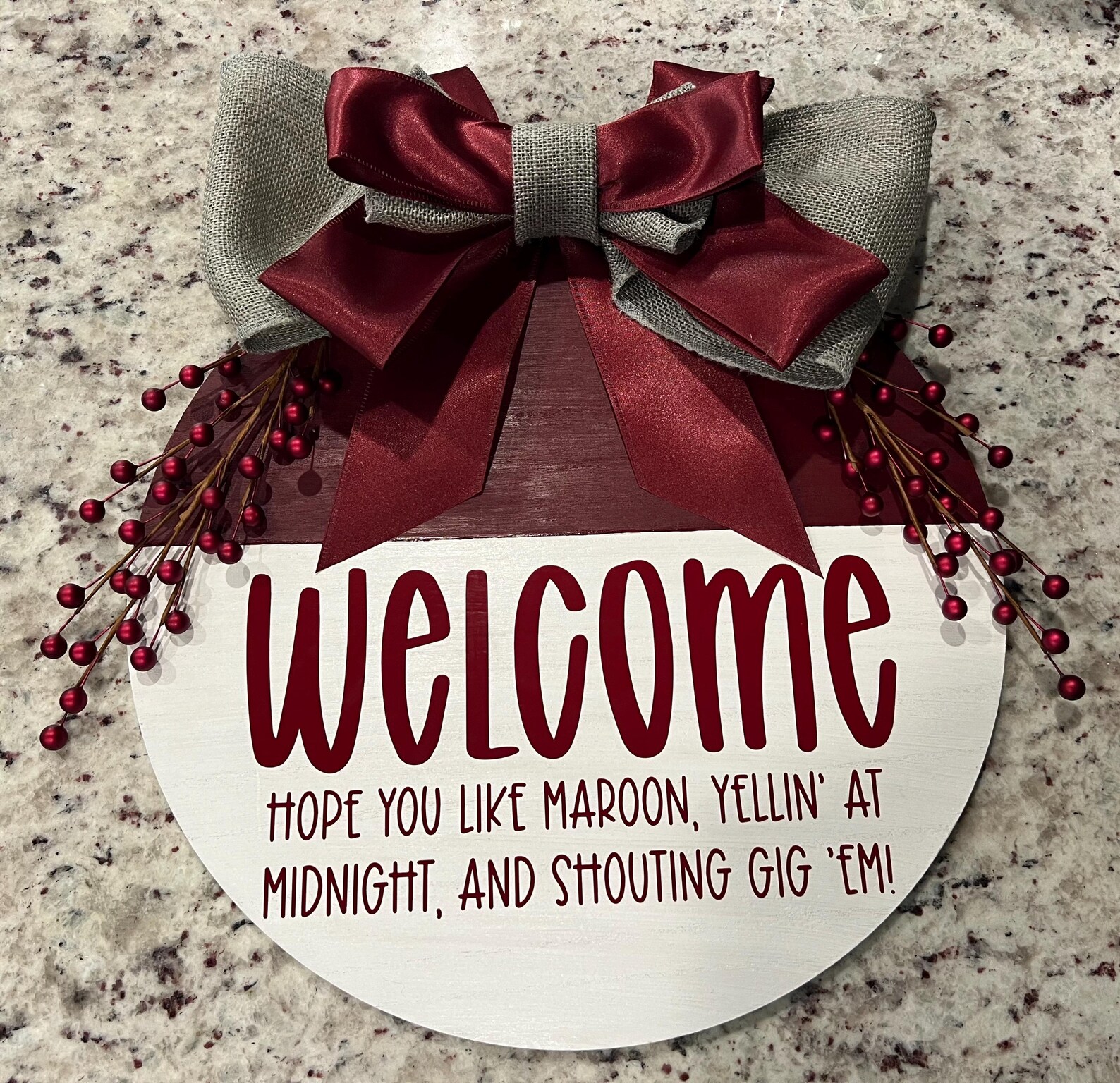 Texas A&M Aggies Door Hanger With Funny Saying - TAMU Door Hanger - Etsy