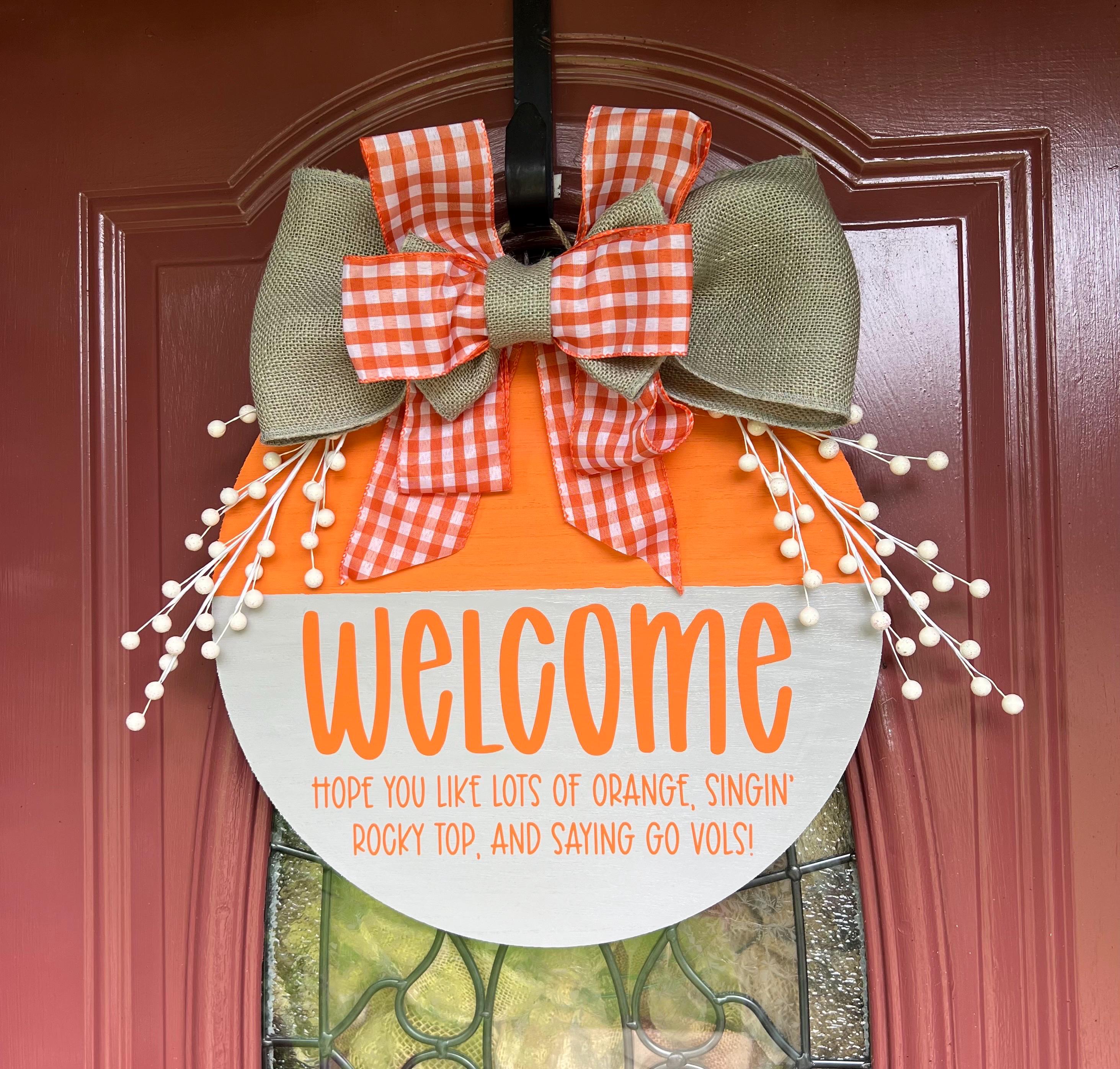 Tennessee Volunteers Door Hanger With Funny Saying - Tennessee Door ...