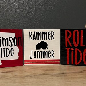 Alabama Tray Tabletop Decor Set - Alabama Crimson Tide Tabletop Decor ...
