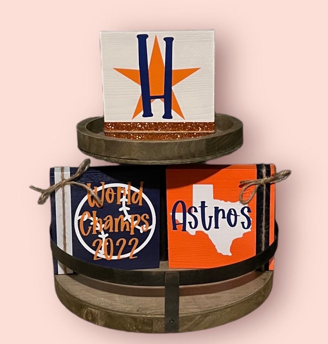 Houston Astros Three-block Decor Set - Blocks Only - Houston Astros ...