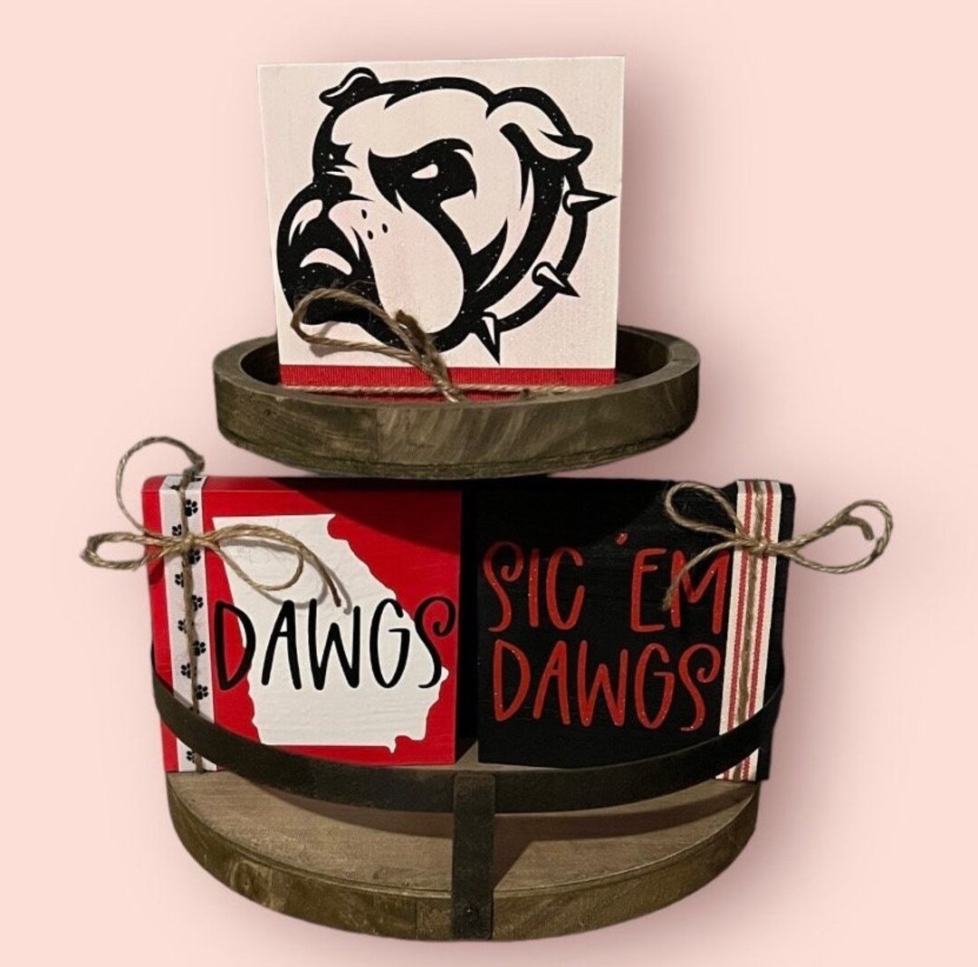 Georgia Bulldogs Three-block Decor Set - Blocks Only - Georgia Bulldogs ...