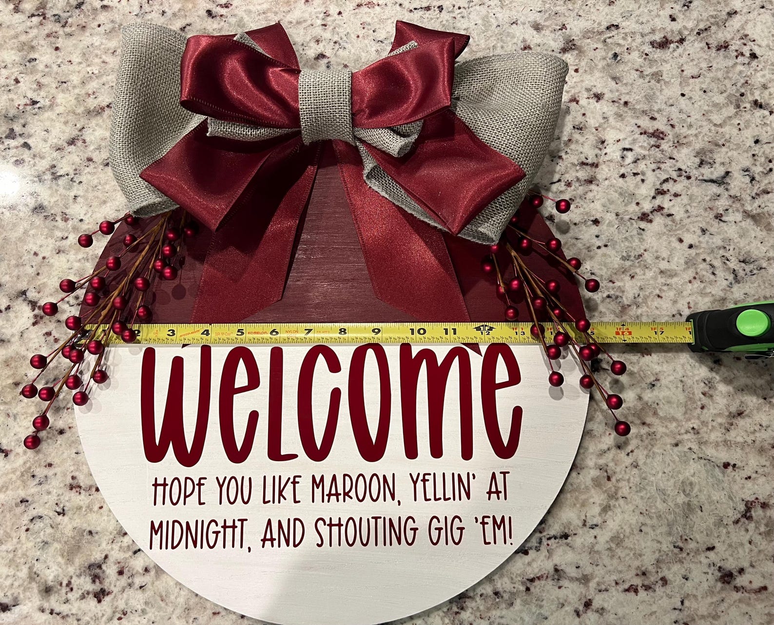 Texas A&M Aggies Door Hanger With Funny Saying - TAMU Door Hanger - Etsy