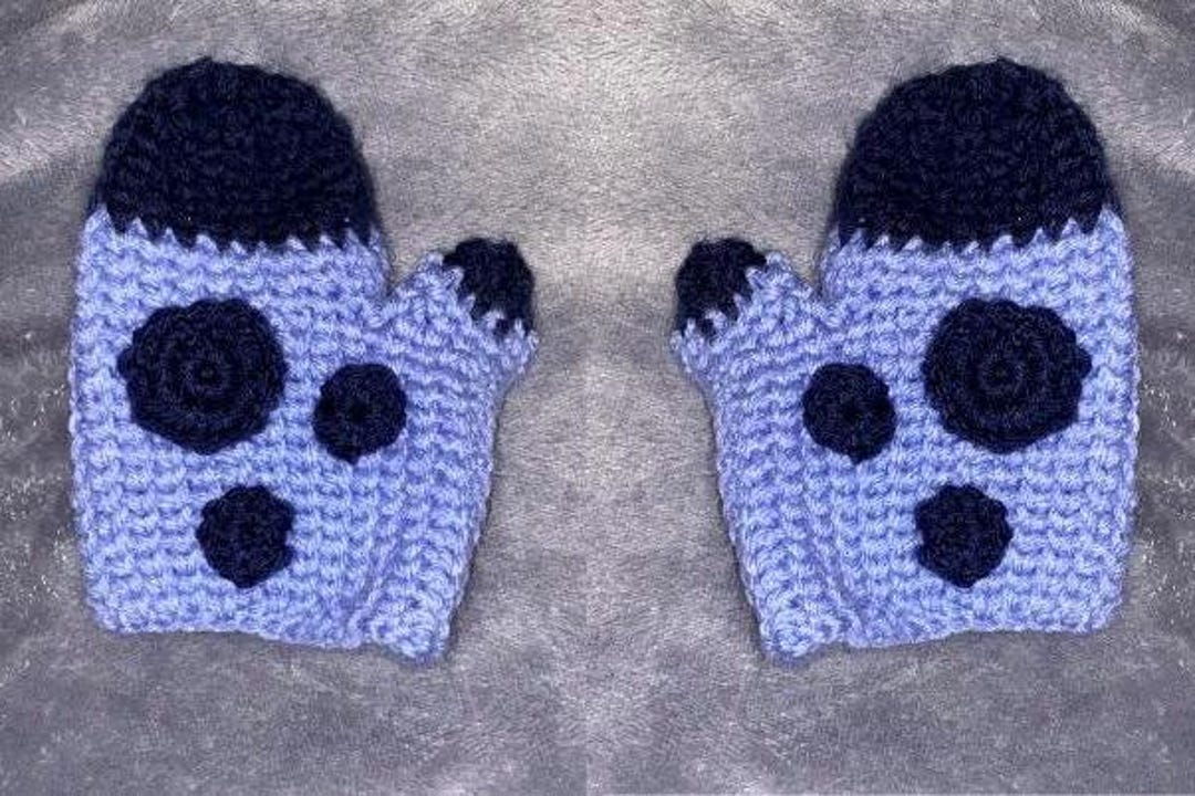 Crochet Bluey Kids Gloves - Etsy