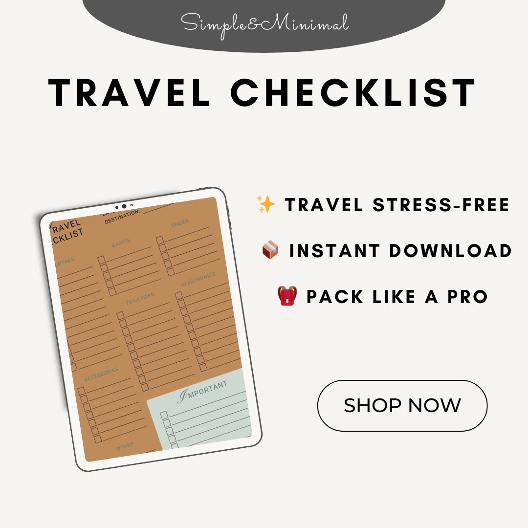 Worry-free Travel Your Checklist for Adventure Checklist Travel Help ...