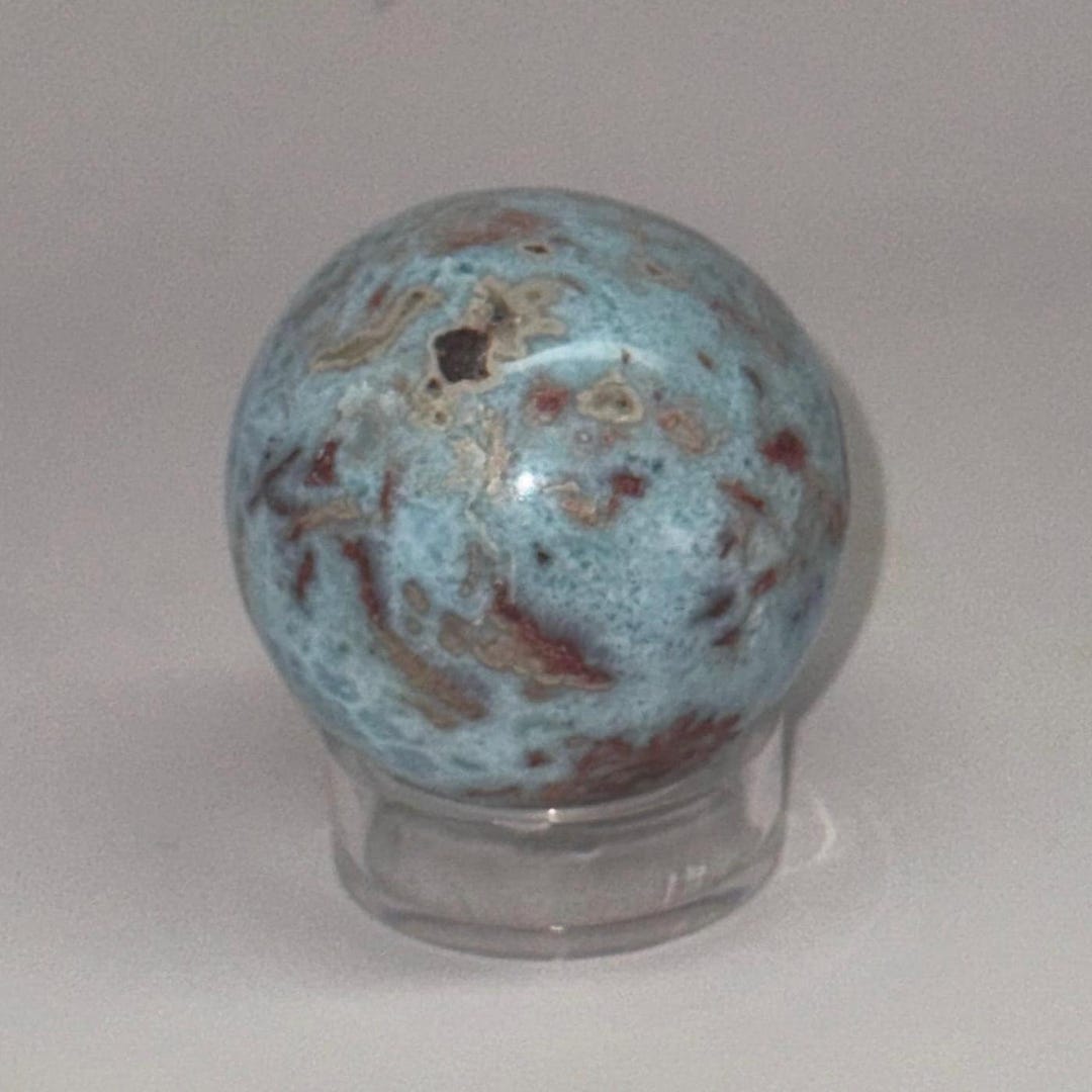 Larimar Sphere Large Speciman (polished, Specimen) - Etsy