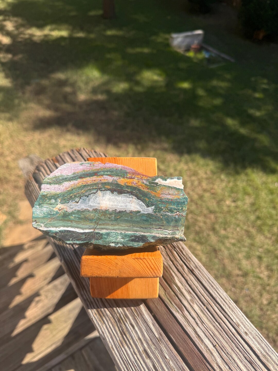 Freedom Jasper/gary Green With Purple Colors (rough, Unpolished ...