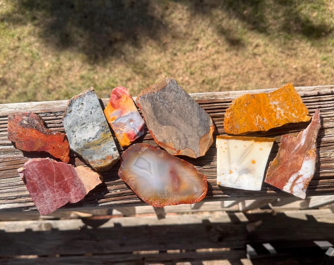 Lapidary Variety Pack Rough Unpolished Specimen Agate Jasper