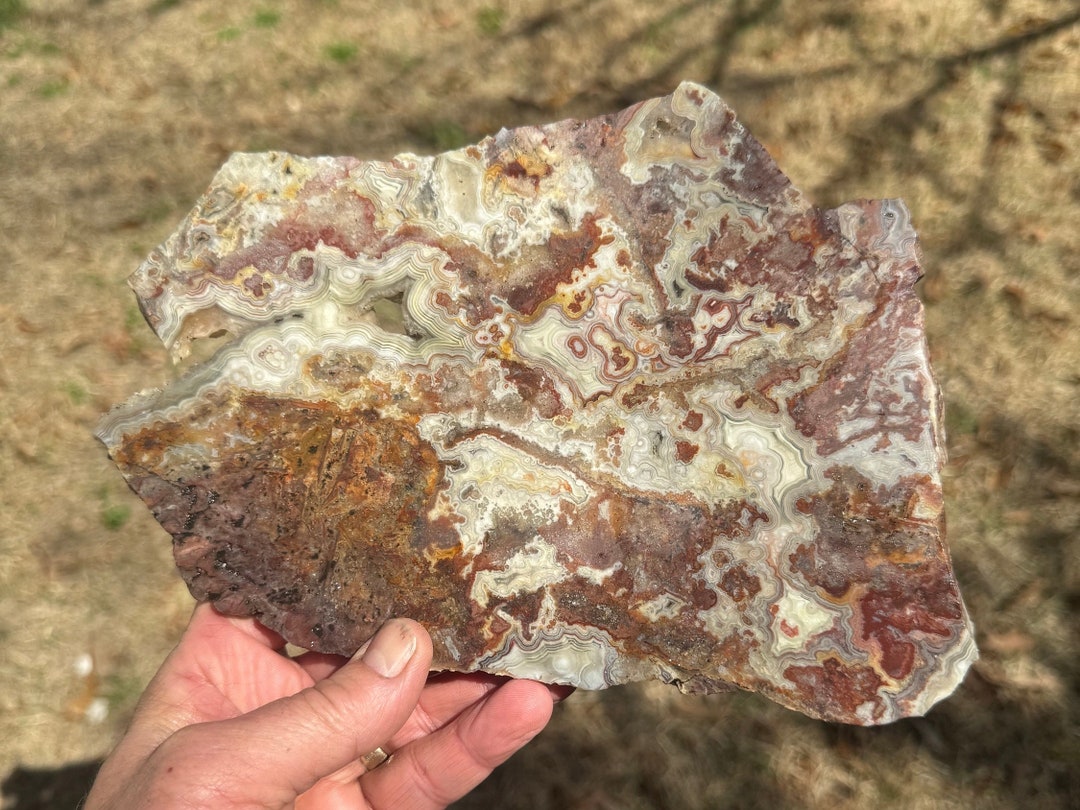 Crazy Lace Agate rough, Unpolished, Specimen - Etsy