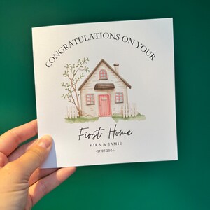 Personalized First Home Card - Custom Housewarming Gift for New ...
