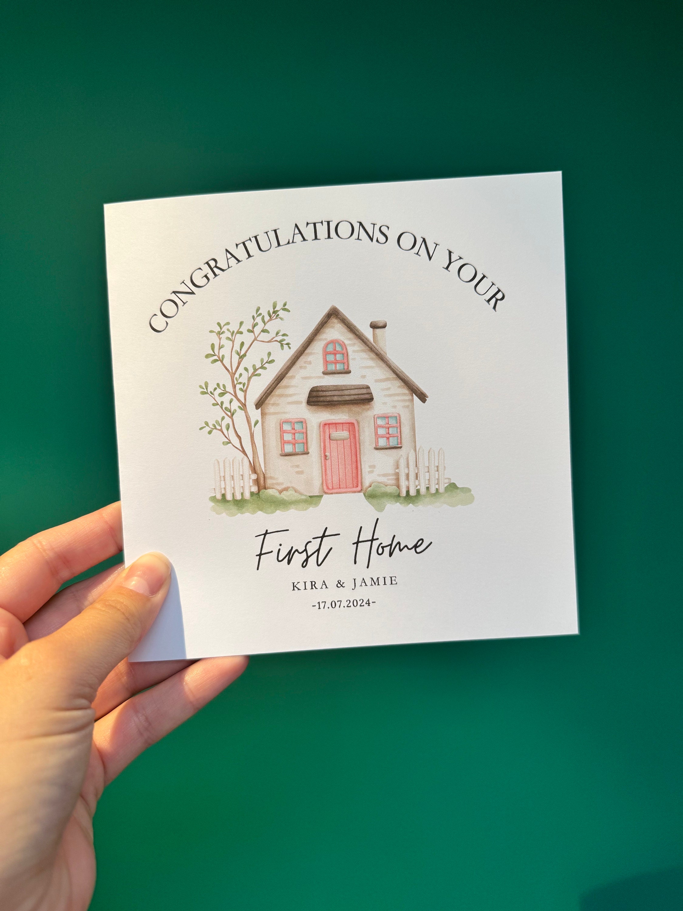 Personalized First Home Card - Custom Housewarming Gift for New ...