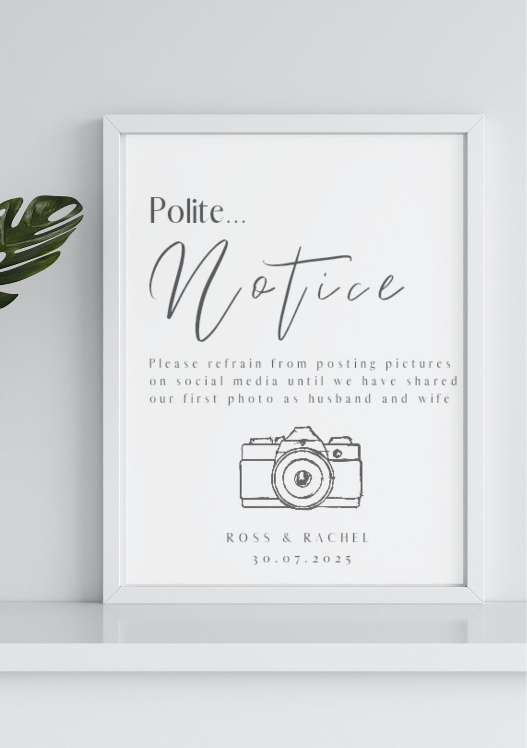 No Social Media Sign - Etsy