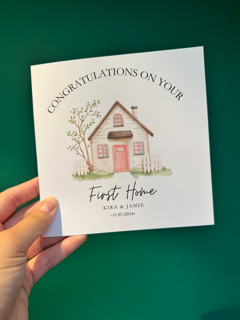 Personalized First Home Card - Custom Housewarming Gift for New ...
