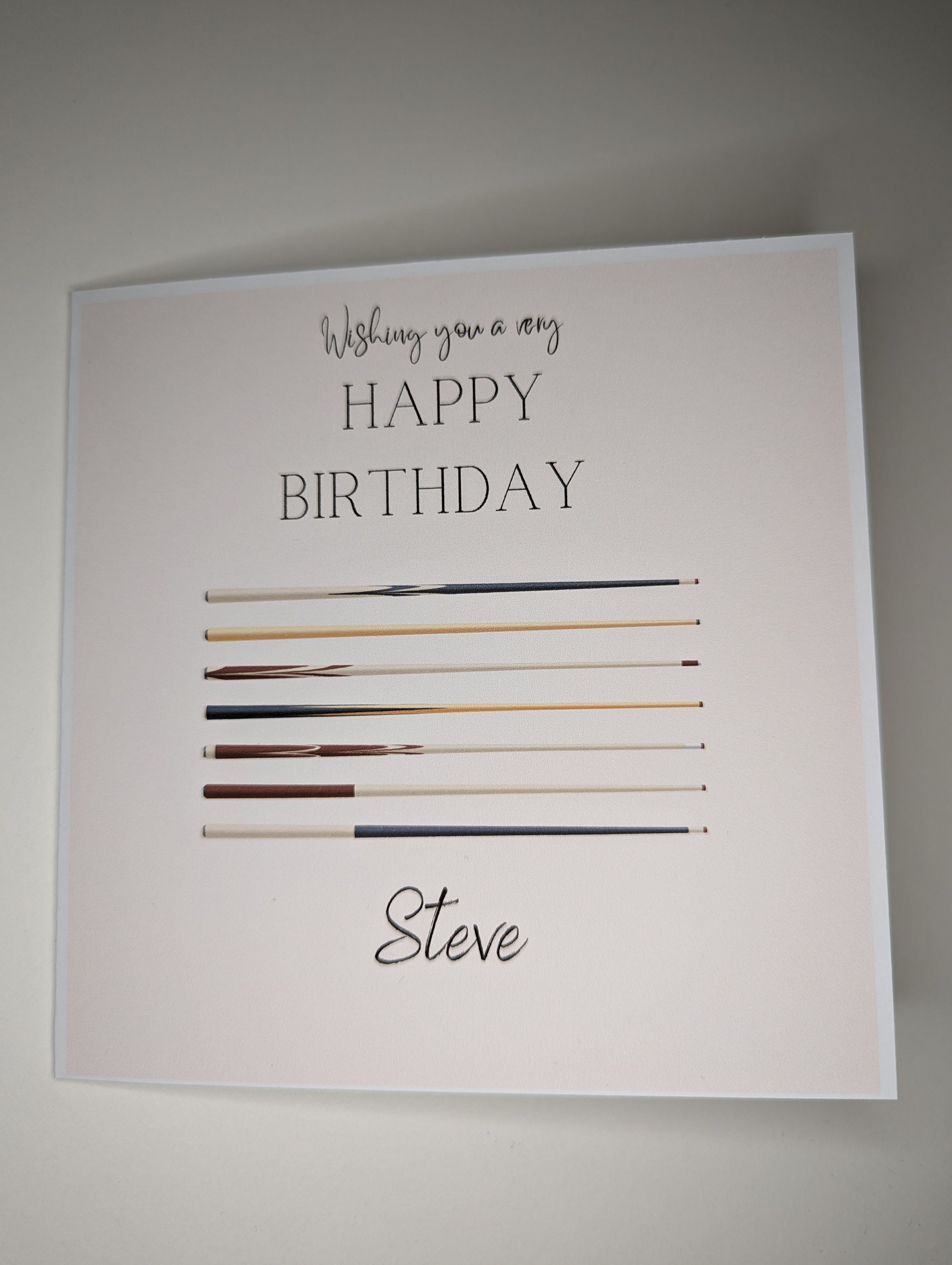 Personalised Birthday Card, Birthday Card for Him, Snooker, Sports ...
