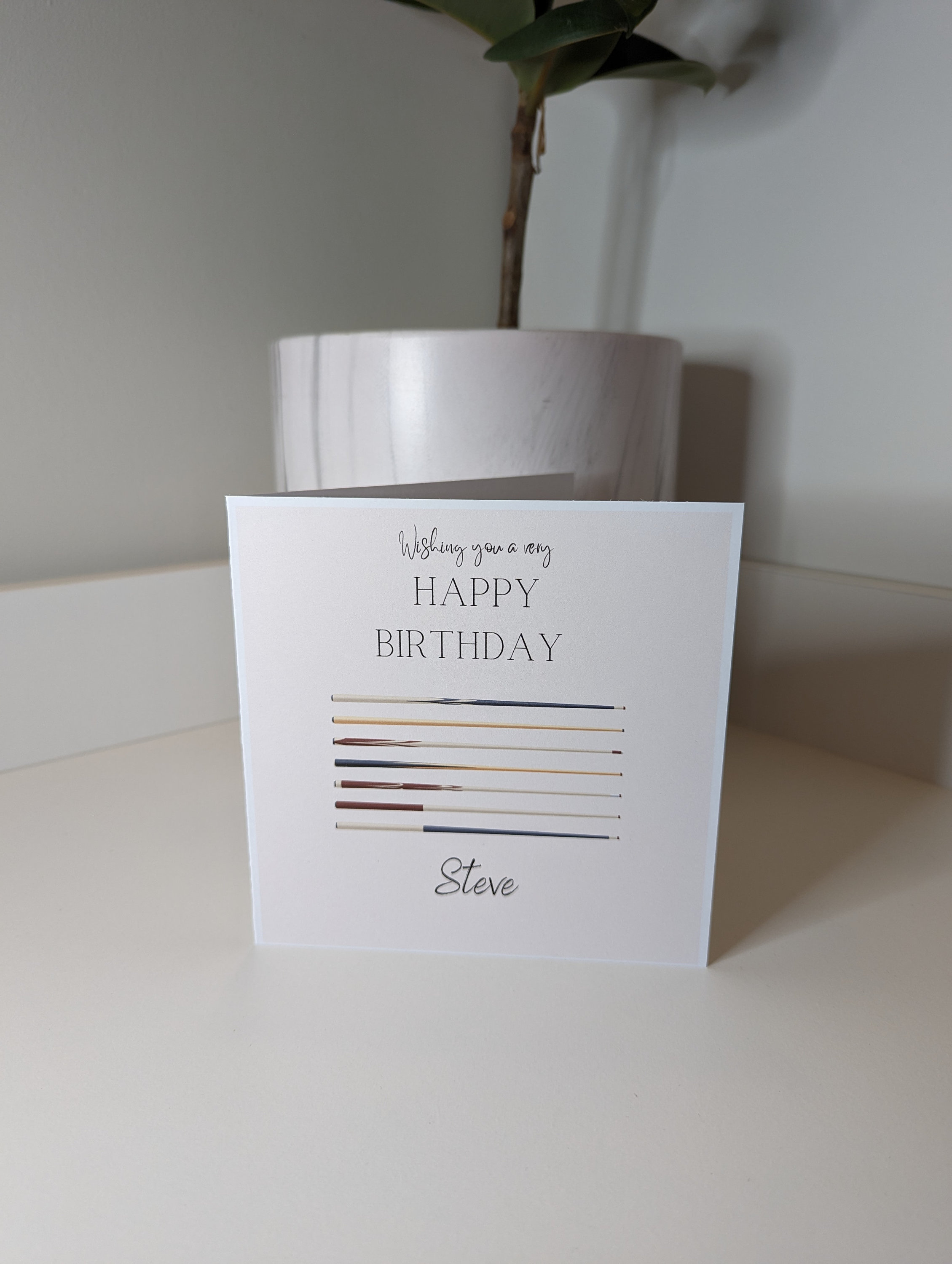 Personalised Birthday Card, Birthday Card for Him, Snooker, Sports ...