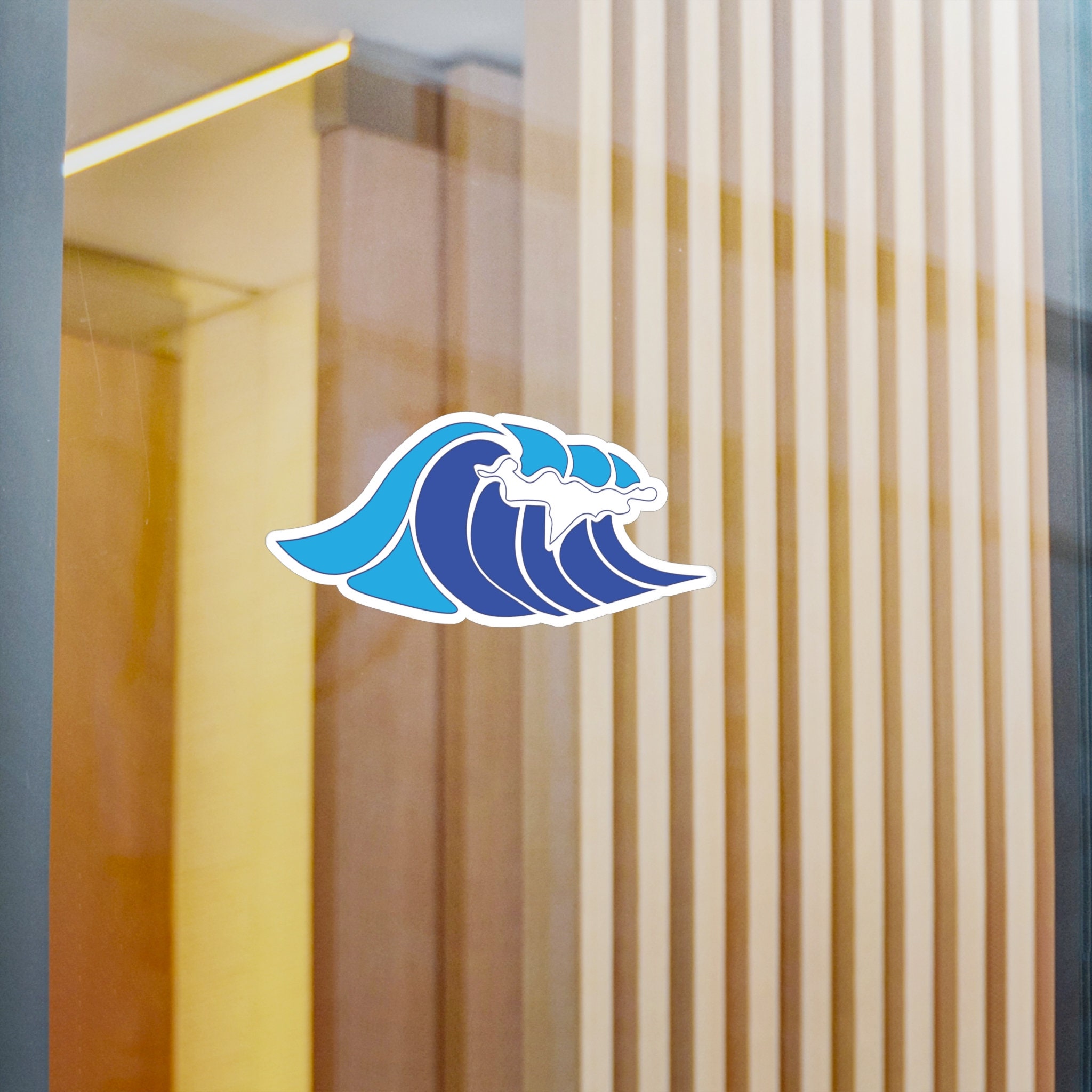 Ocean Wave Vinyl Decal, Coastal Sticker, Waterproof Decor and ...