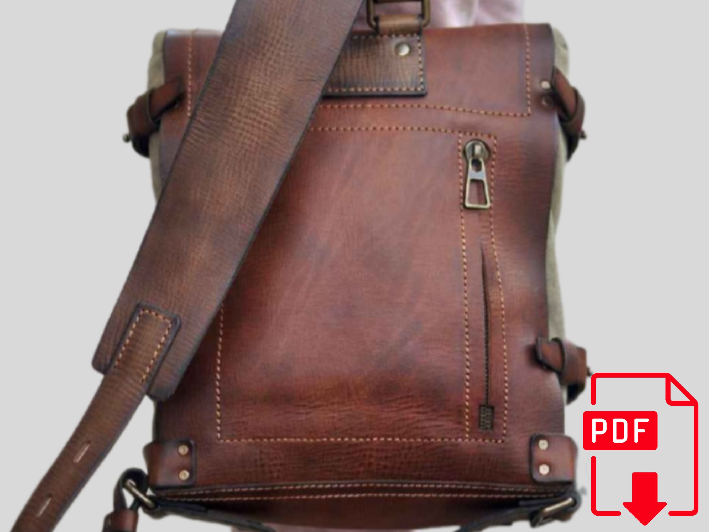 Leather Bag Pattern Pdf, Backpack Pattern Pdf, Backpack Leather Bag Pattern, Backpack Pattern ...