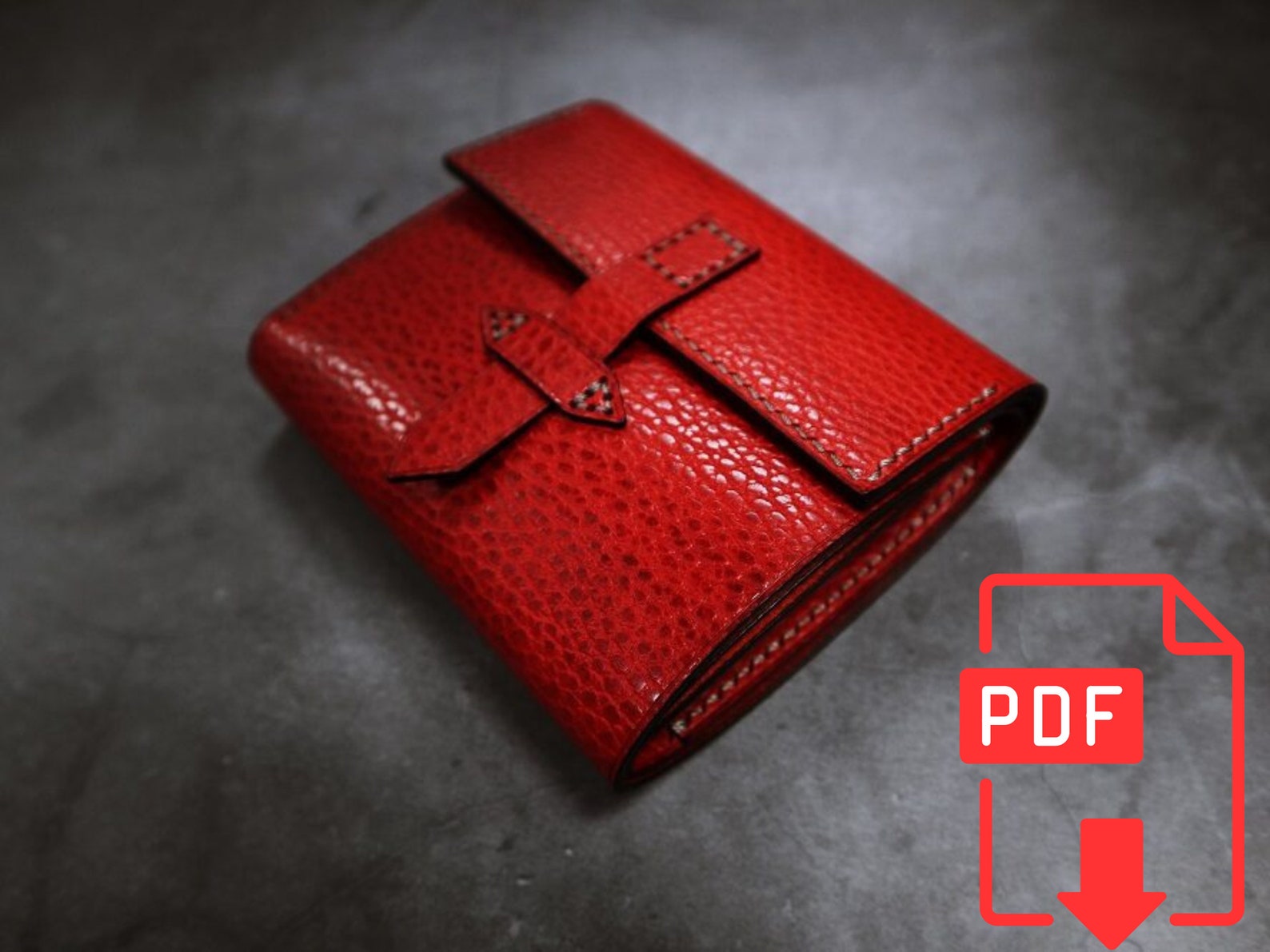 Tri-fold Leather Wallet Digital Pattern for Women,wallet PDF - Etsy