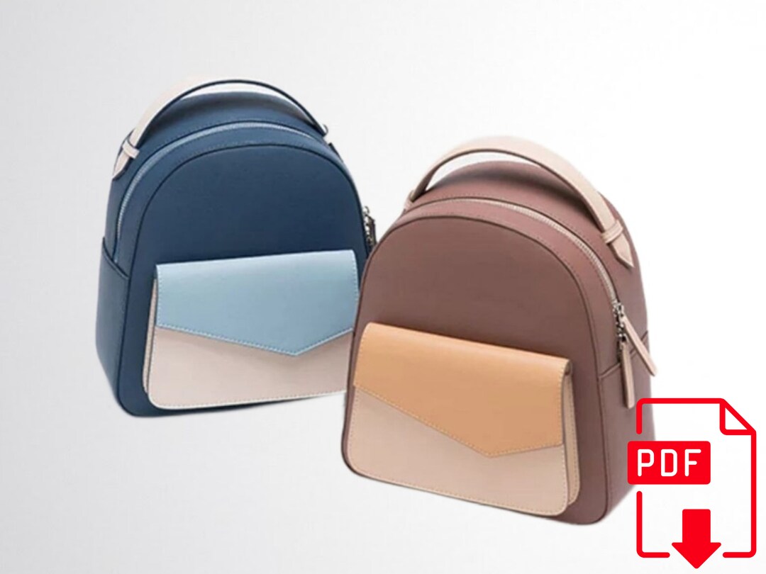 Mini Leather Bag Pattern Pdf, Backpack Pattern Pdf, Backpack Leather ...