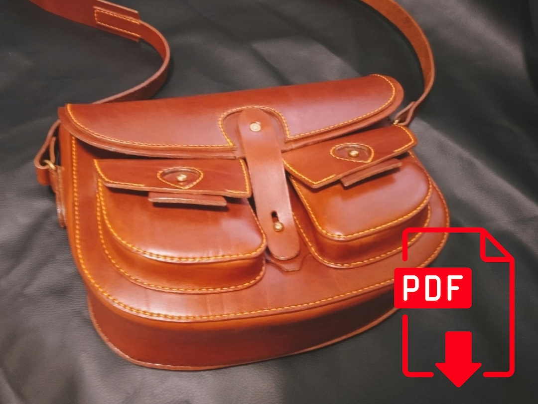 Shoulder Bag Leather Pattern , Saddle Bag Digital Pattern, Bag Pattern ...