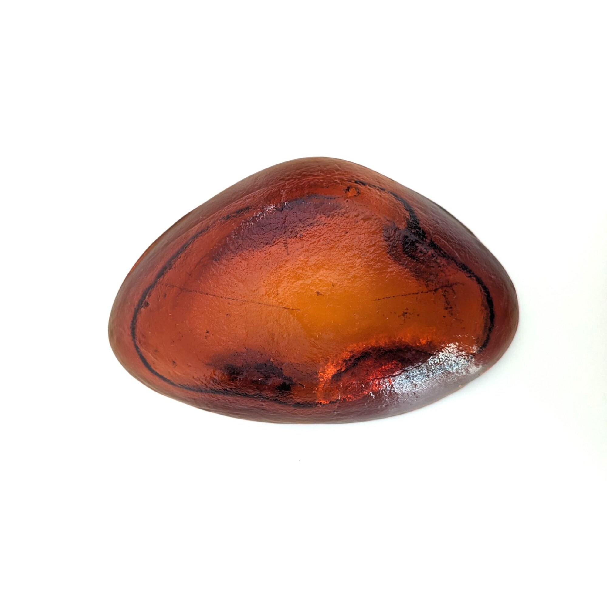 Vintage Blenko Amber Freeform Amoeba Ashtray Bowl Trinket Dish - Etsy