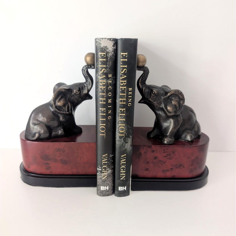 Elephant Bookends - Etsy
