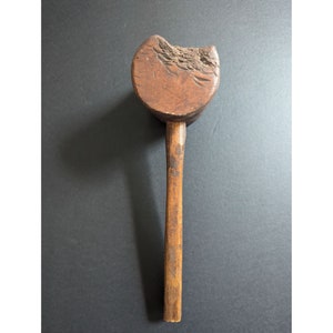 Vintage Primitive Handmade Wooden Mallet Hand Tool 13" Long - Etsy