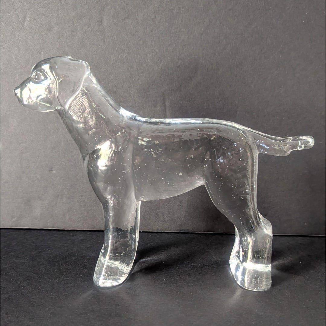 Vintage Kosta Boda Sweden Labrador DOG Flatback Paperweight Figurine - Etsy