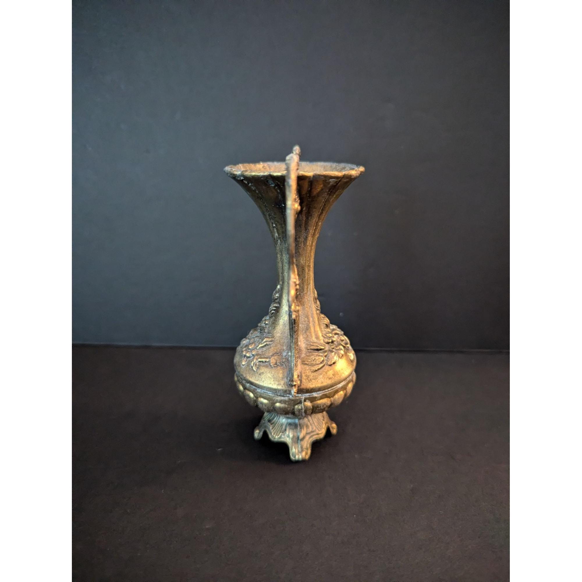 Vintage Ornate Brass Flower Vase With Two Handles 5 Made in Italy - Etsy