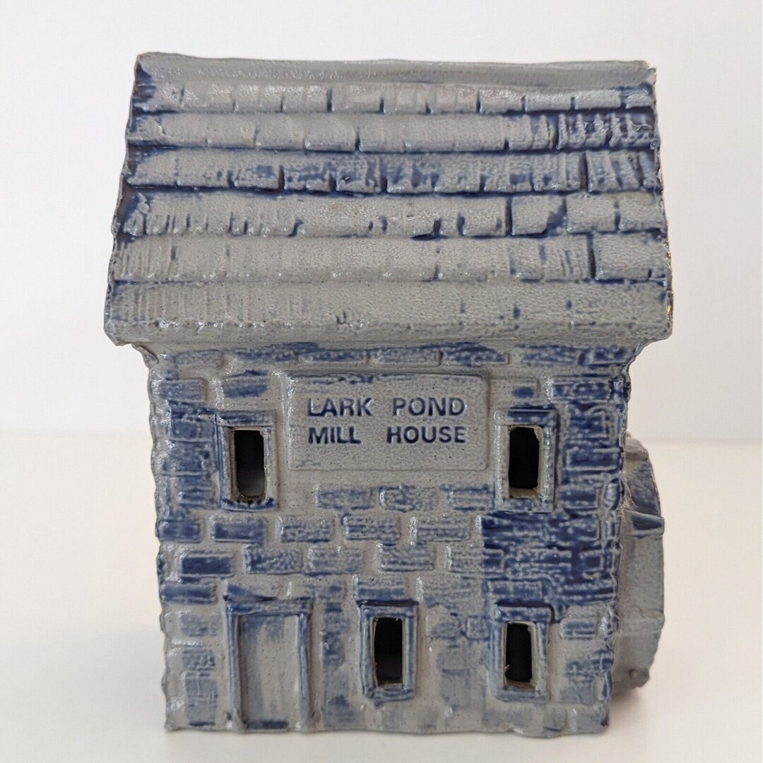 Vintage Rowe Pottery Village Piece Lark Pond Mill House Salt Glaze ...