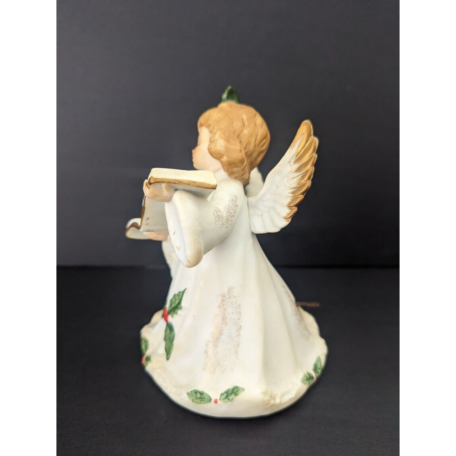 Vintage Lefton Japan Musical Holly Berries Christmas Angel With Song ...