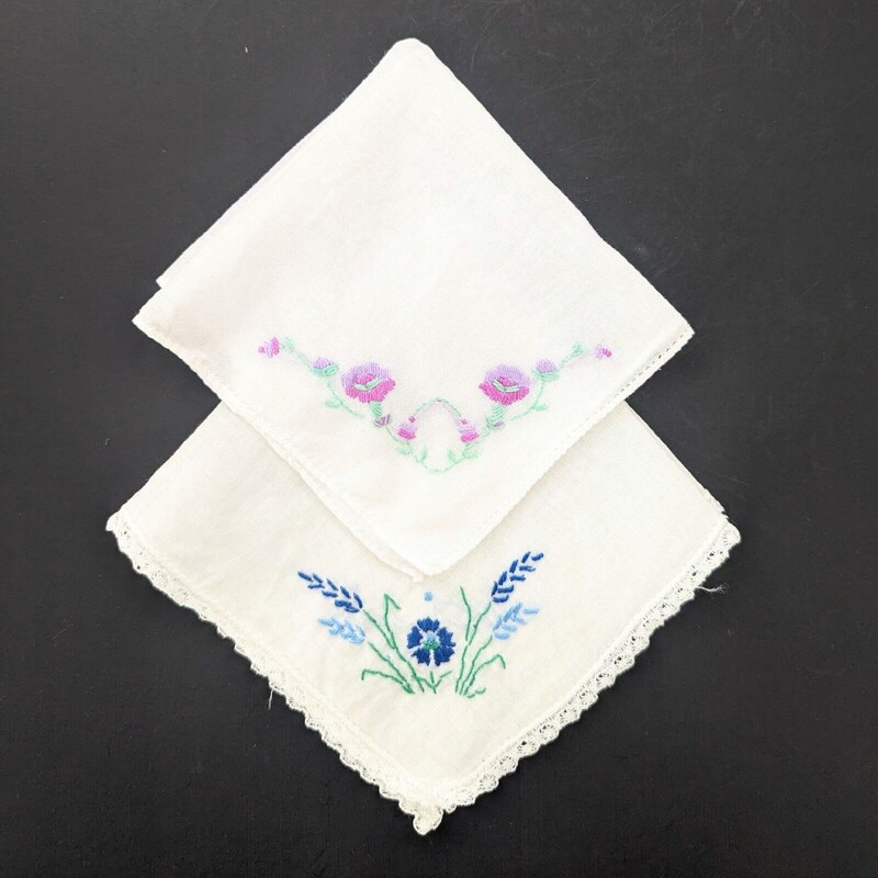 Flower Handkerchief - Etsy