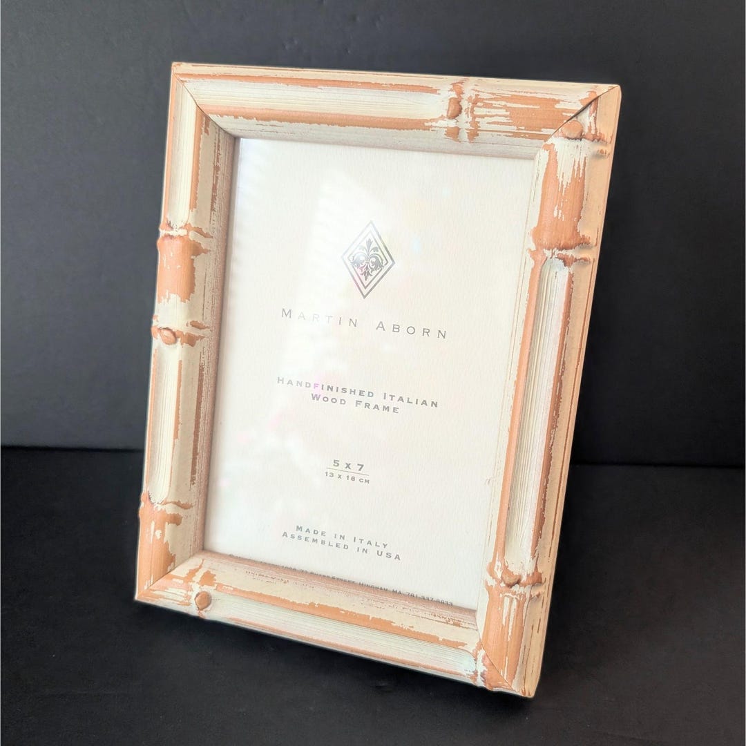 Vtg Martin Aborn Faux Bamboo Italian Wood Frame for 5x7 Photo - Etsy