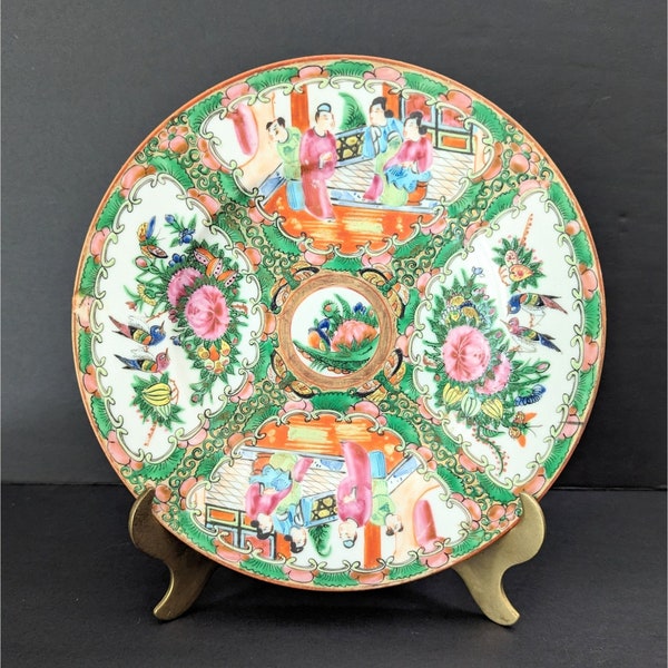 Rose Medallion Plate - Etsy