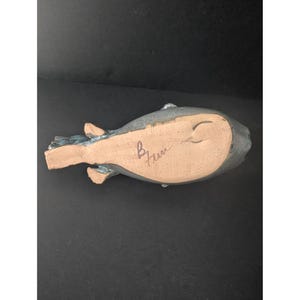 Handmade Studio Art Pottery Blue Fish Sculpture Signed by Artist - Etsy