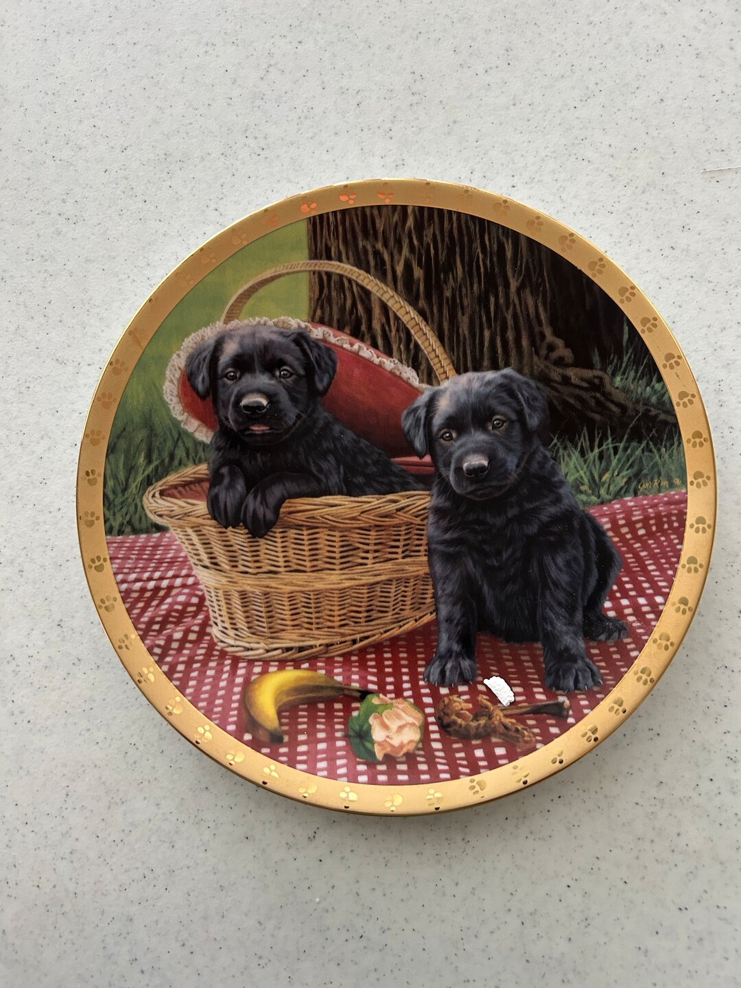 Labrador Retriever Hamiliton Collection Plate puppy - Etsy