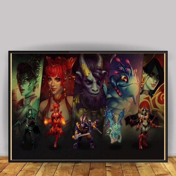 Dota 2 Retro Poster - Etsy