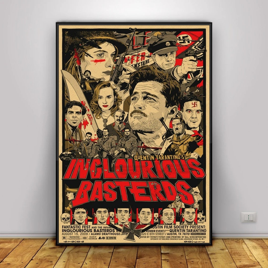 Inglourious Basterds Retro Posterkraft Paper Print Movie - Etsy