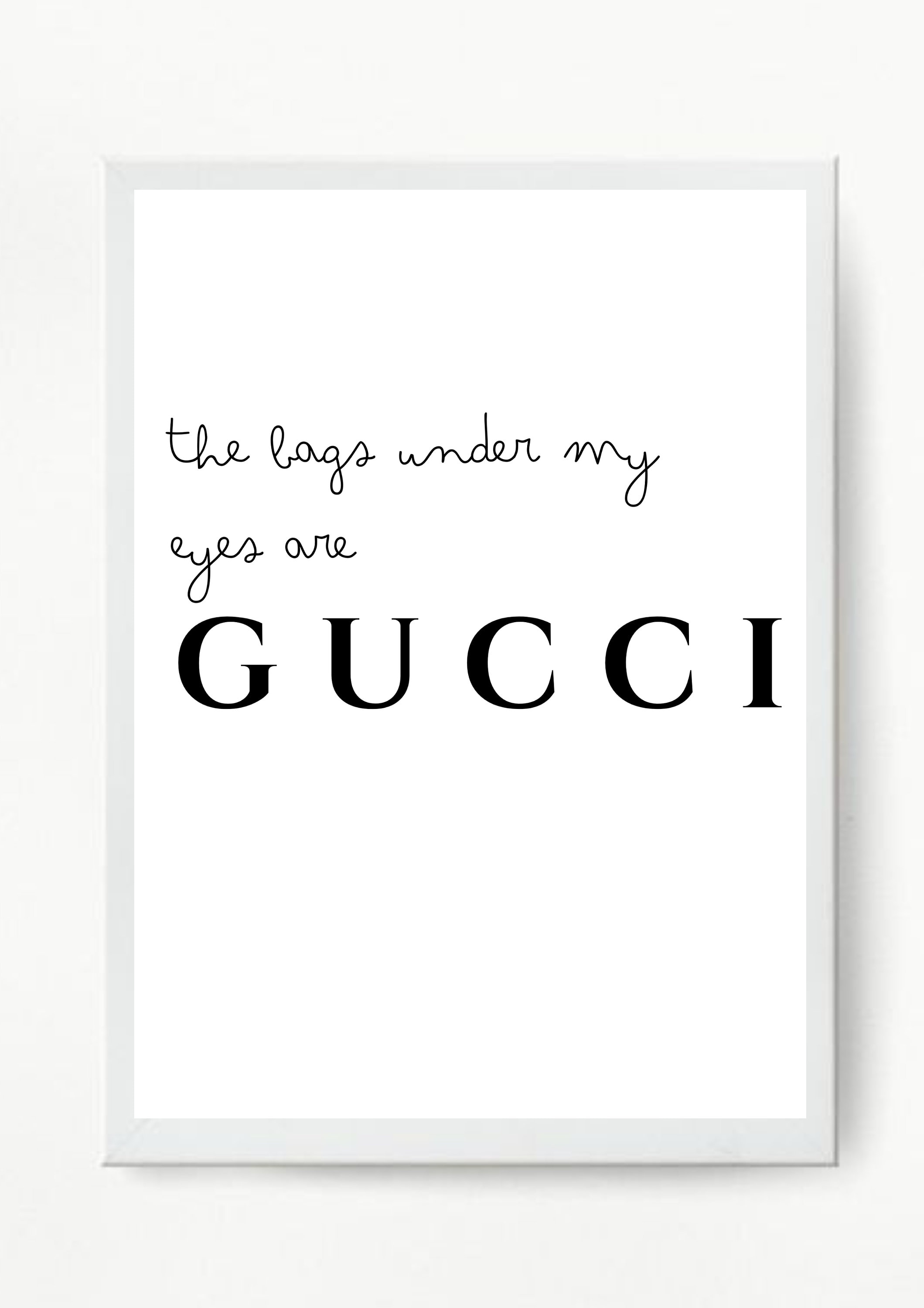 Gucci PRINTABLE Artwork, Minimalistic Poster, Downloadable Prints ...