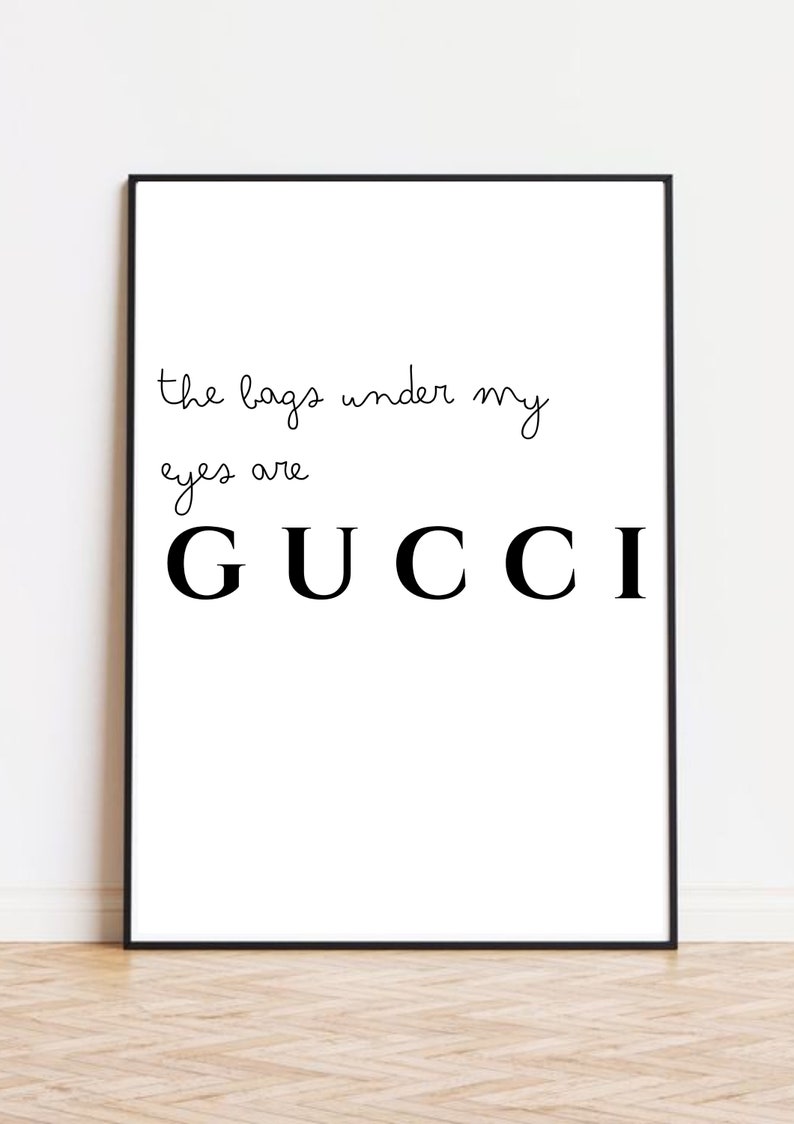 Gucci PRINTABLE Artwork, Minimalistic Poster, Downloadable Prints ...