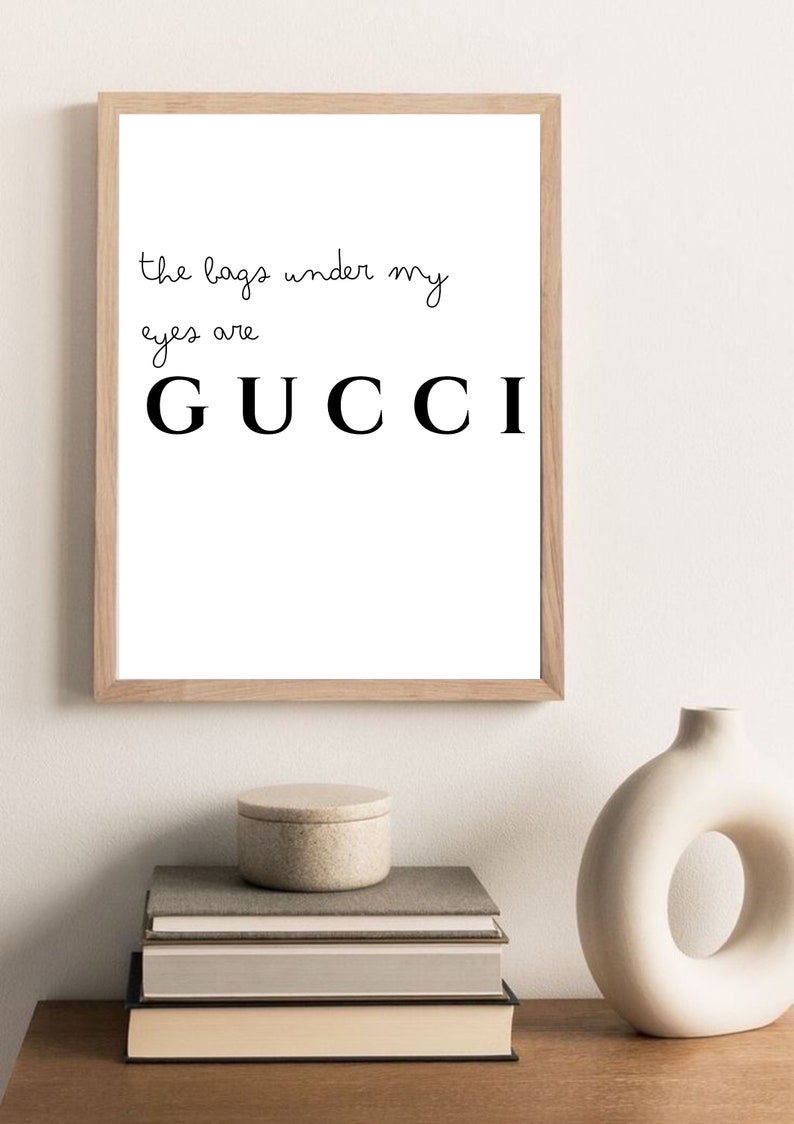 Gucci PRINTABLE Artwork Minimalistic Poster Downloadable - Etsy
