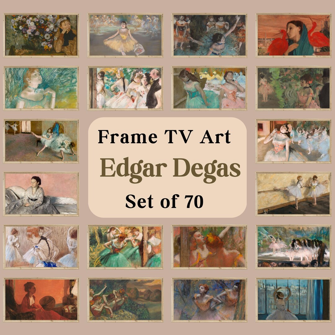 Edgar Degas Art for the Samsung Frame TV, Set of 70 Digital Download ...