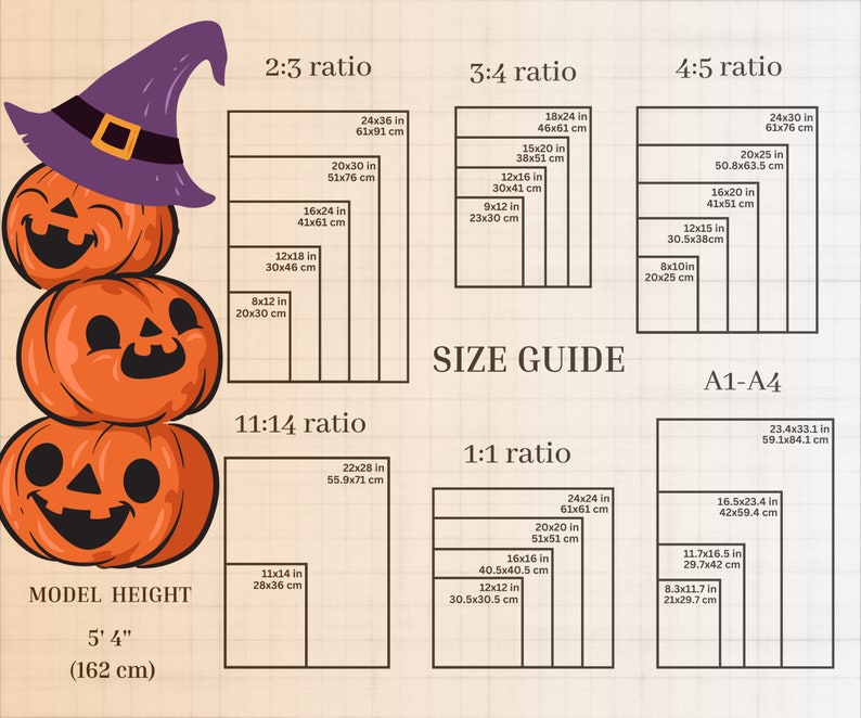 PRINTABLE Halloween Wall Art, Downloadable Halloween Triptych Print ...