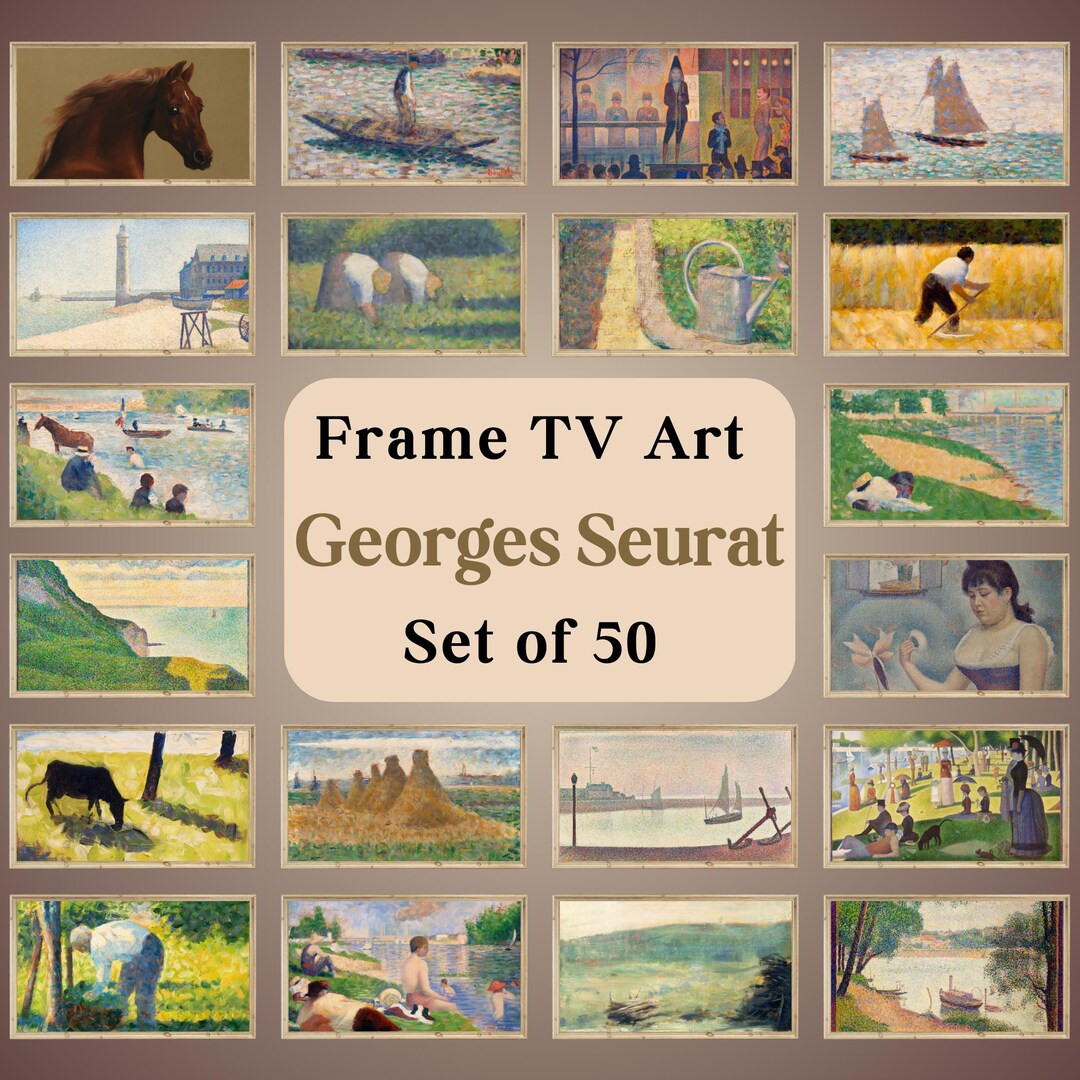 Georges Seurat Artworks for the Samsung Frame TV, Instant Digital ...