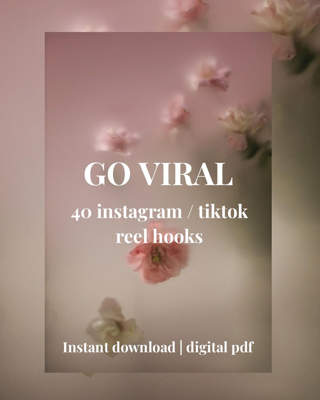 40 VIRAL REEL HOOKS - Instagram Tik Tok Hook Ideas - Go Viral - Get ...